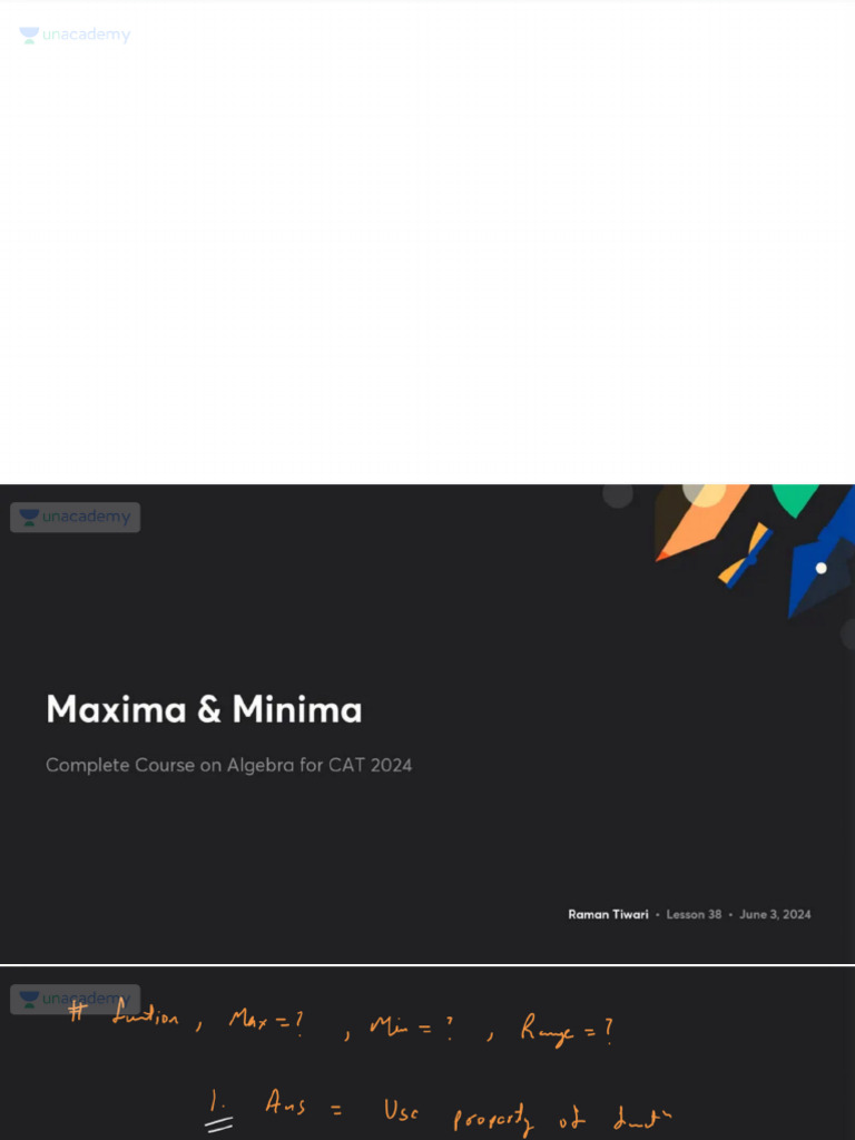Maxima Minima With Anno | PDF