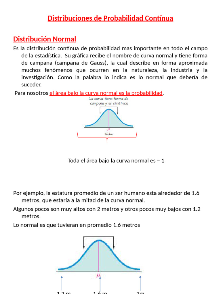 Distribución Normal: Conceptos y Cálculos | PDF | Distribución normal | Teoría estadística