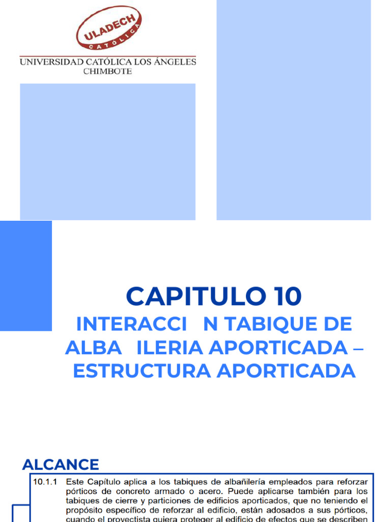 Norma E0.70-Capitulo 10 | PDF | Albañilería | Columna