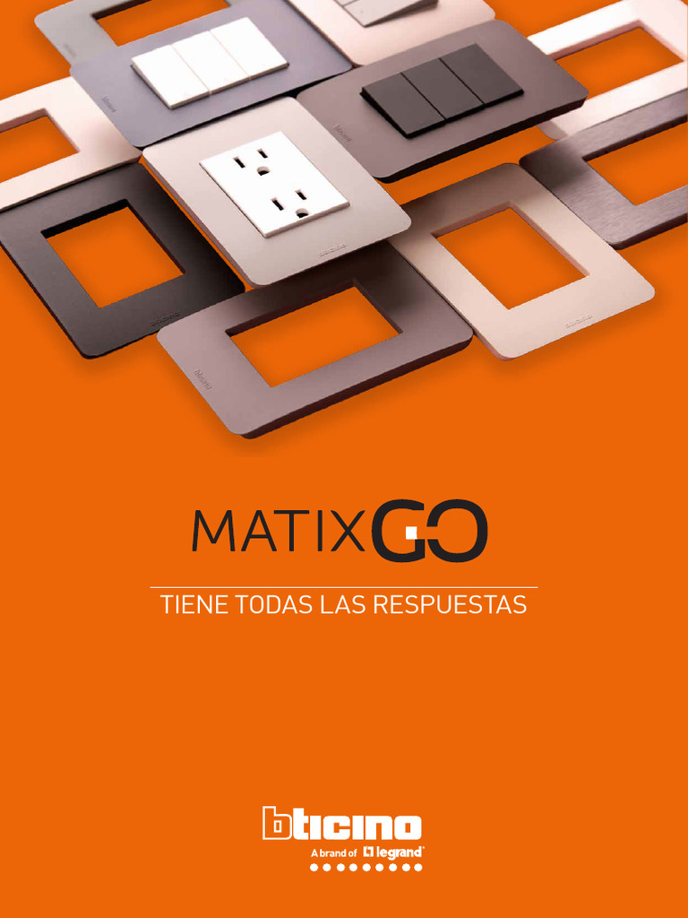 Catálogo MatixGO Bticino PDF | PDF | Diodo emisor de luz | Lámpara compacta fluorescente