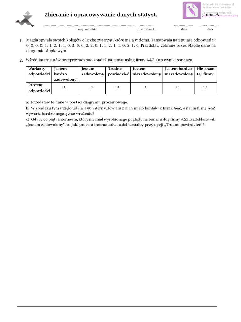 Zbieranie I Odczytywanie Danych Statystycznych | PDF