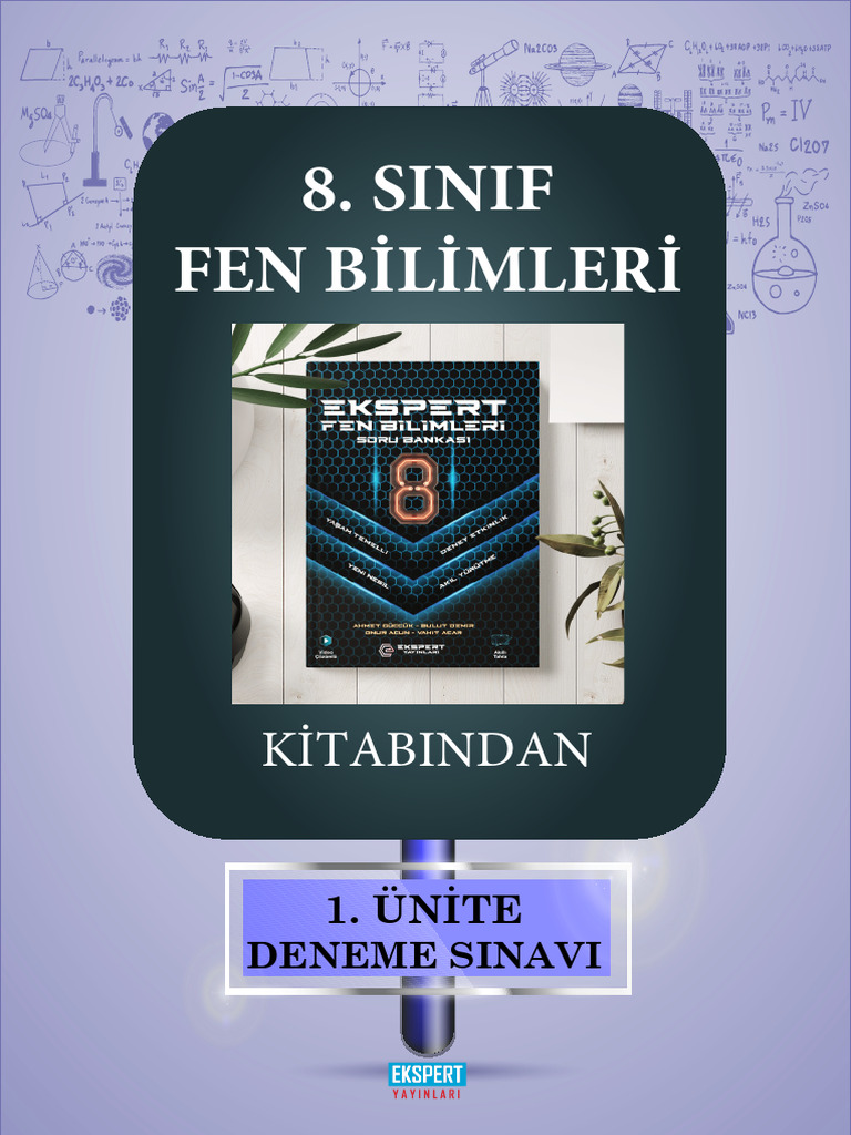 Ekspert 8. Sinif Fen 1. Sarmal Deneme | PDF
