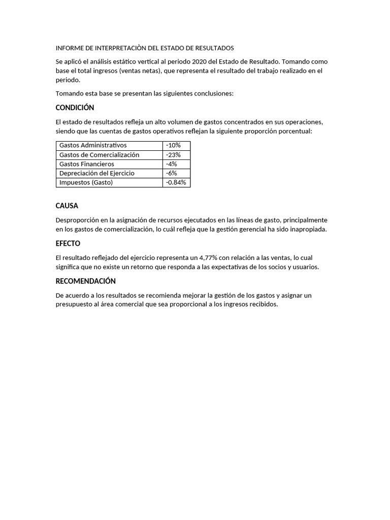 Interpretacion Estatico Vertical Ee - RR | PDF