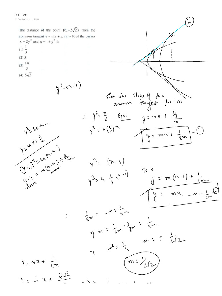 Common Tangent | PDF