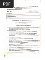 Kawlo GCE Past Questions & Answers | PDF