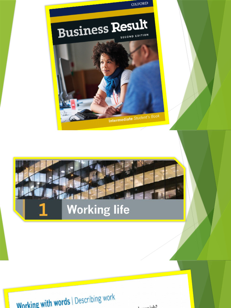Working Life Unit 1 | PDF