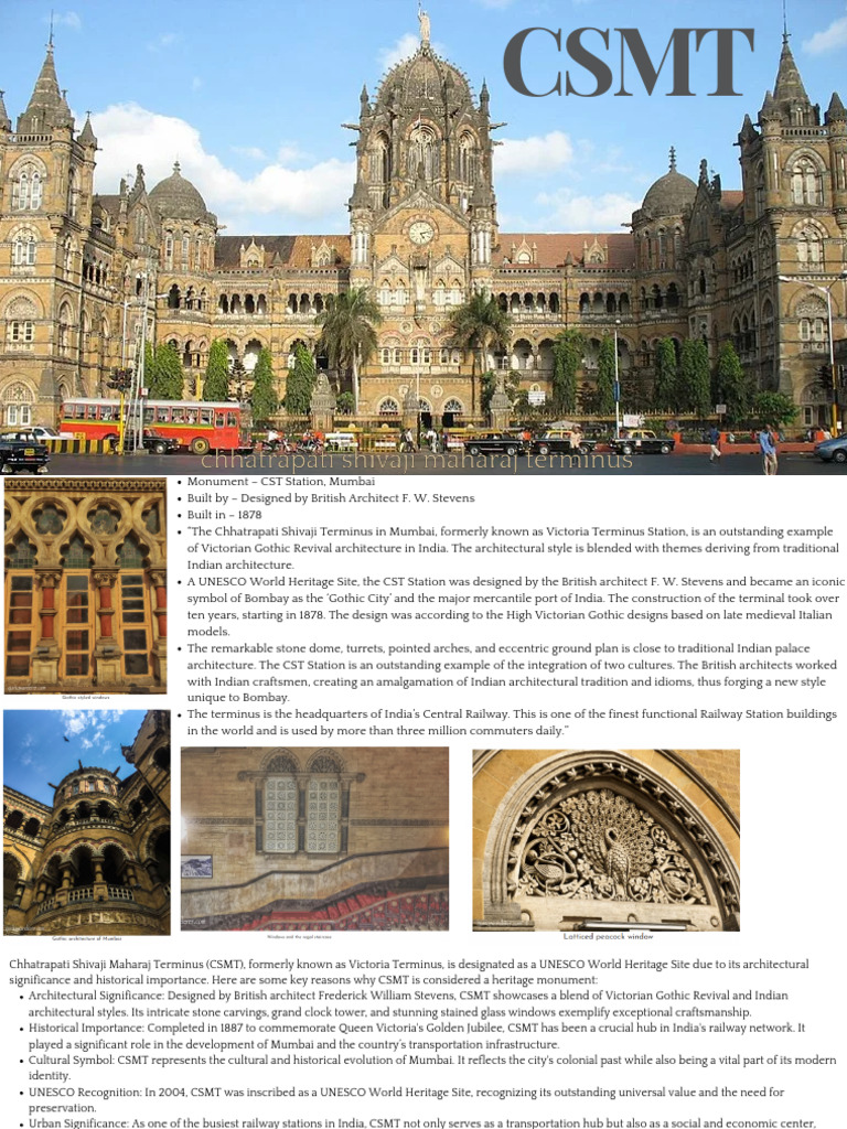 CSMT | PDF | European Architecture | Architectural Design