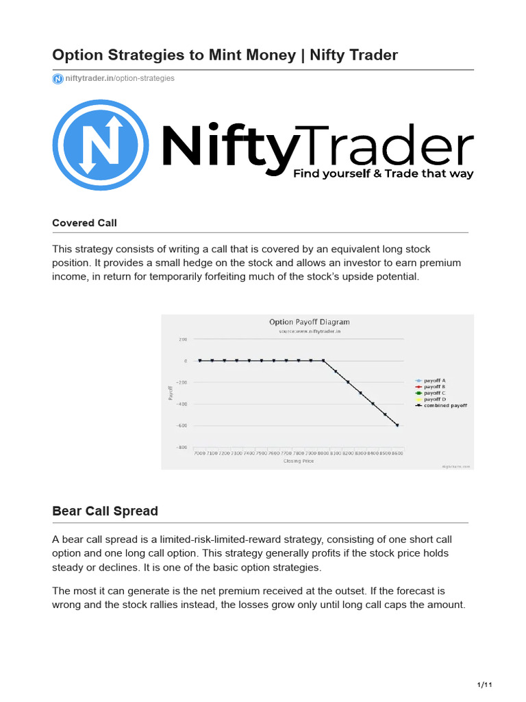 Option Strategies To Mint Money Nifty Trader | PDF | Put Option ...