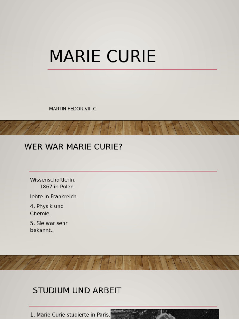 Marie Curie: Martin Fedor Viii.C | PDF