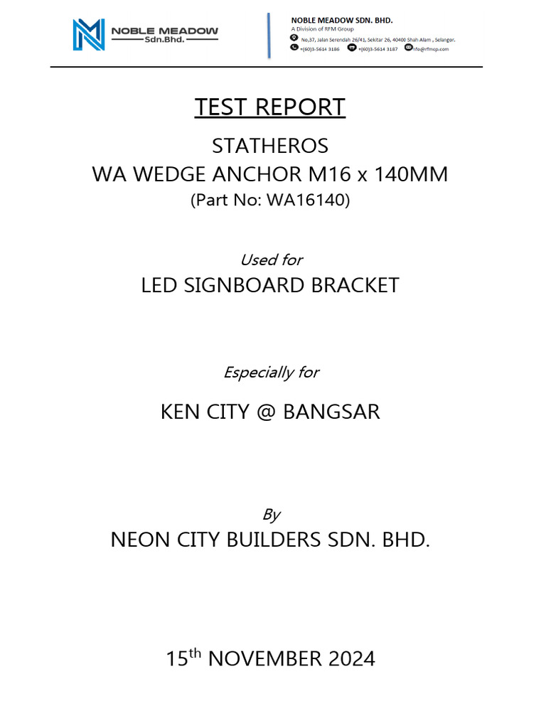 NMSB-NCBSB-KCB (15nov2024) | PDF | Anchor | Calibration