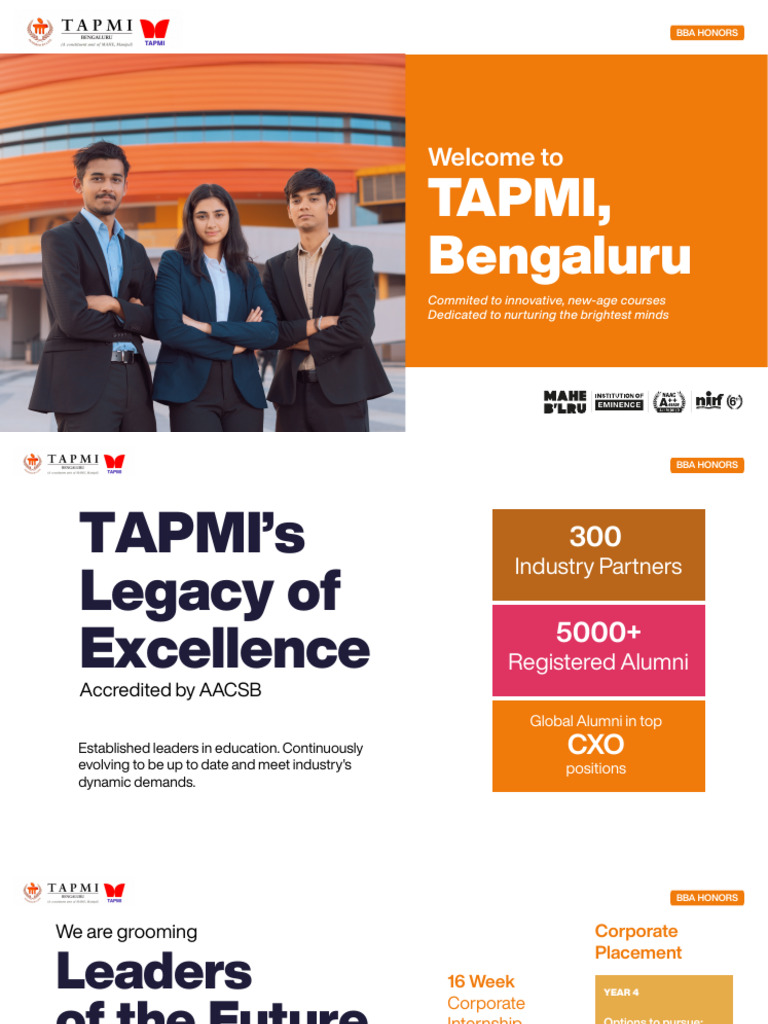 TAPMI - Corporate Internship - BBA | PDF | Internship | Job Hunting