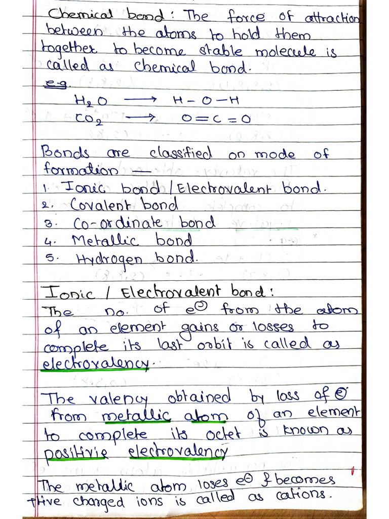 Chapter1 Ionic Bond | PDF