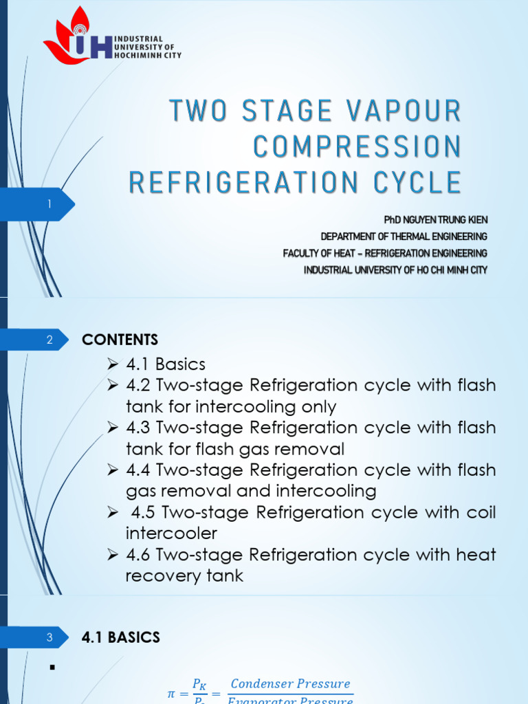 Chapter 4 - Two-Stage Vapour Compression Refrigeration Cycle | PDF ...