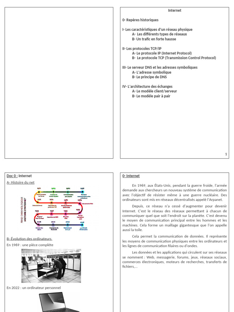 SNT 1 Internet | PDF | l'Internet | Réseau informatique