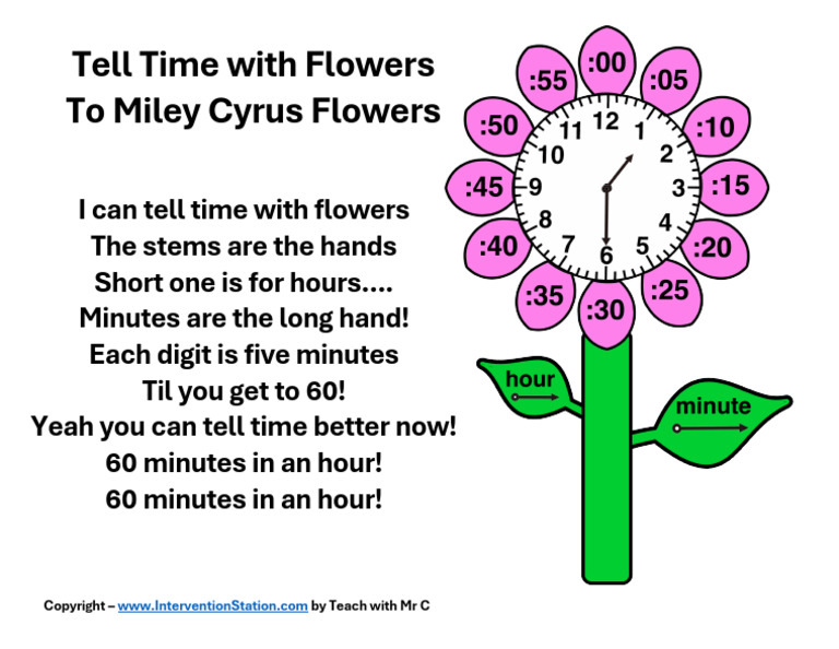 Flower Clock for Kids | PDF