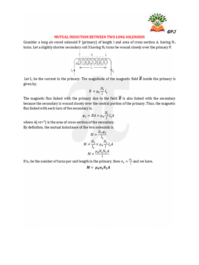 Mutual Induction & AC Generator Basics | PDF | Electromagnetic Induction | Electric Generator