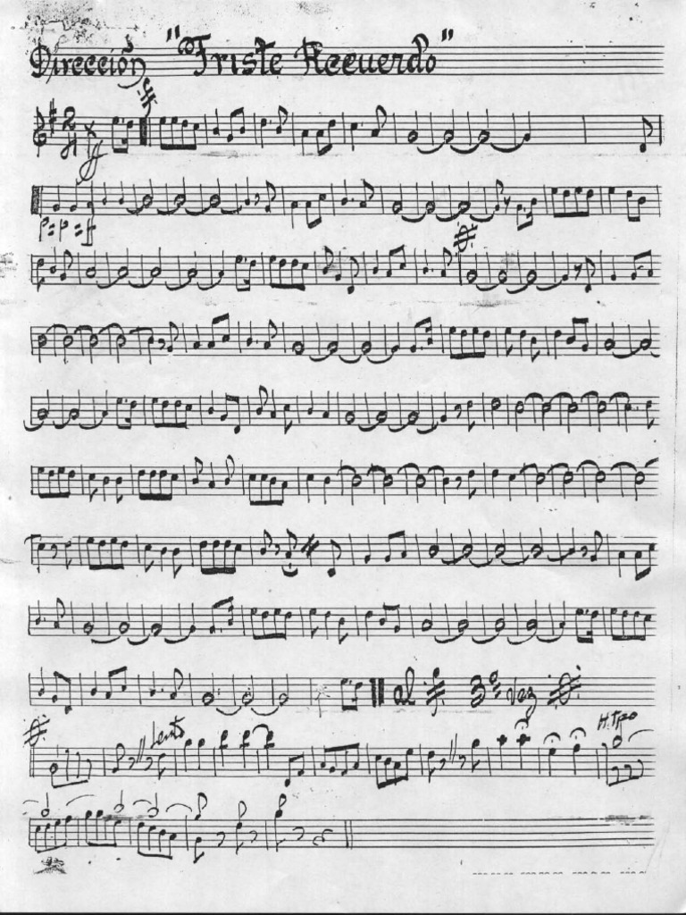 Triste Recuerdo - Ranchera | PDF