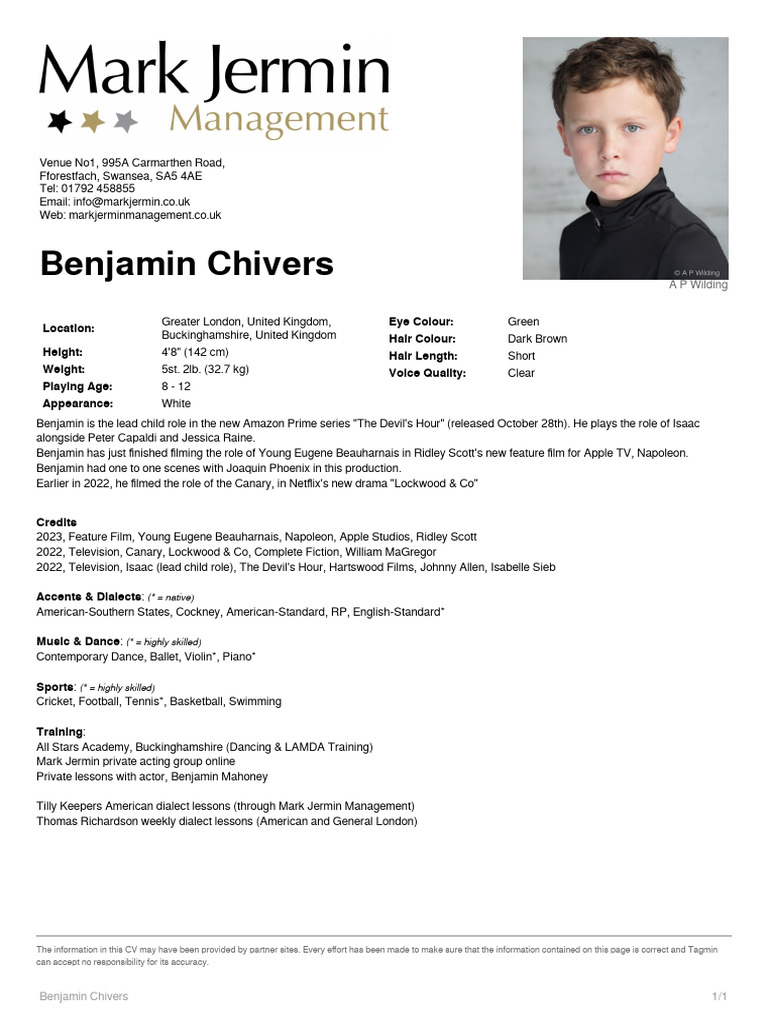 Benjamin Chivers CV 2 | PDF