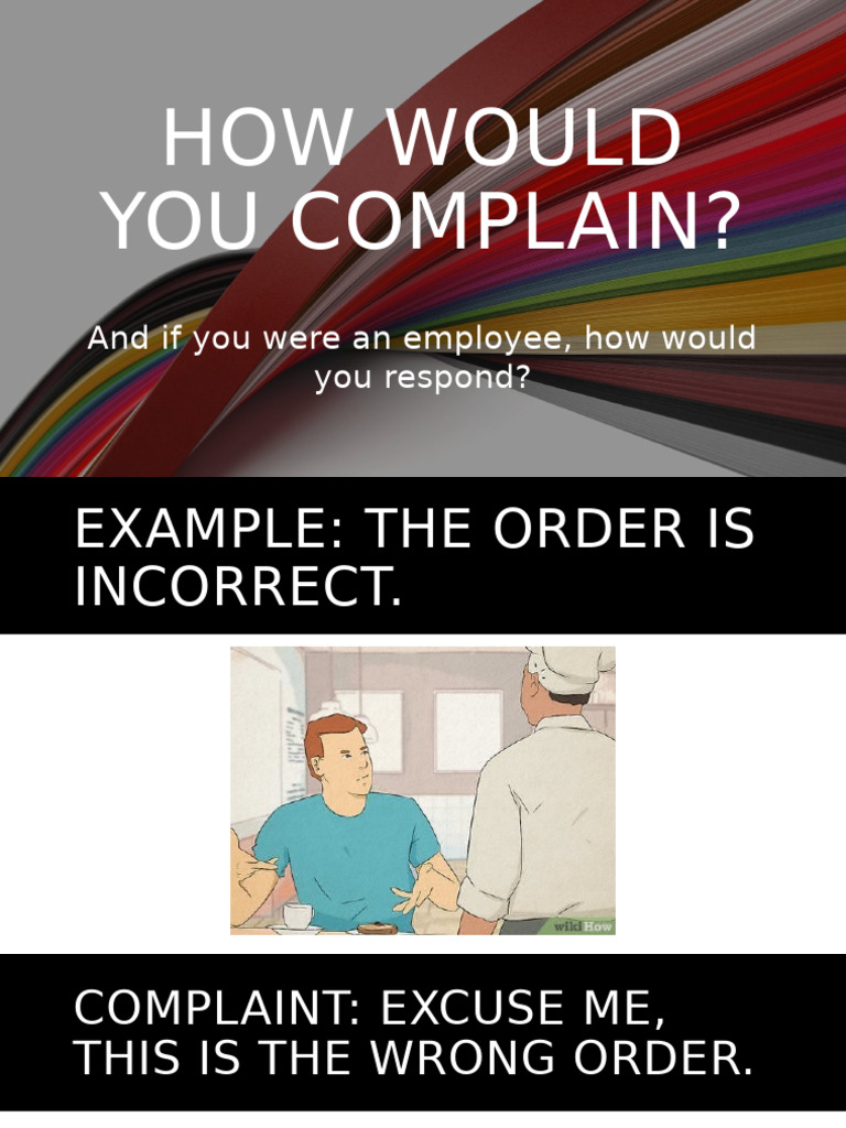 Complain and Respond | PDF
