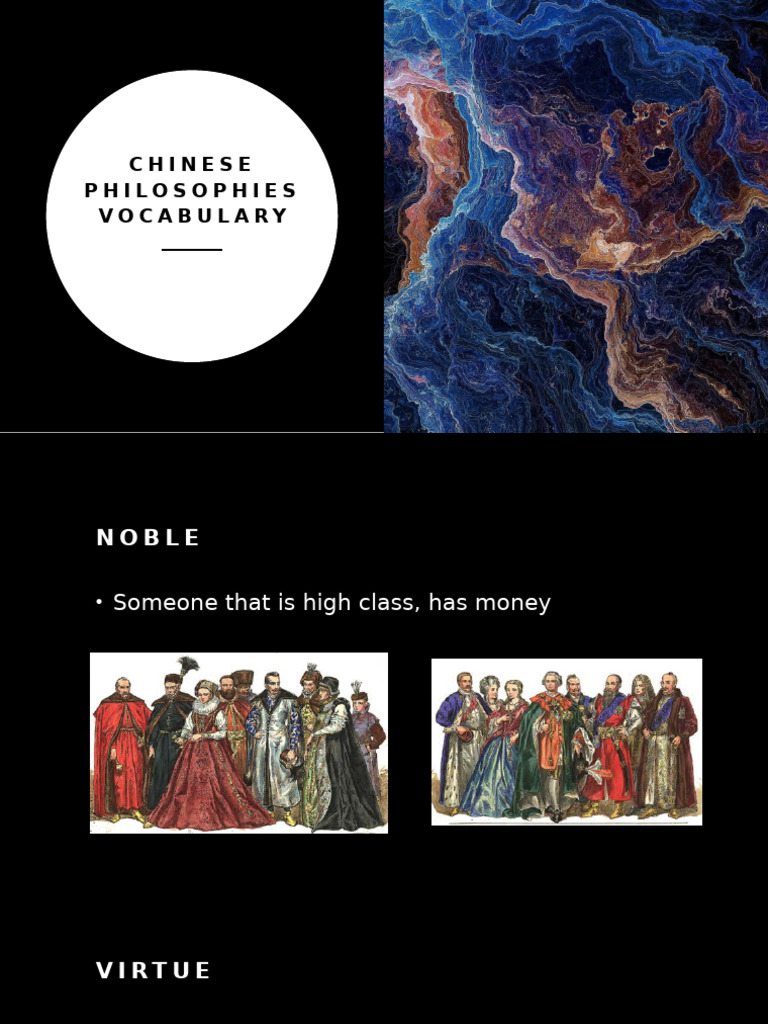 Chinese Philosophies Vocabulary | PDF