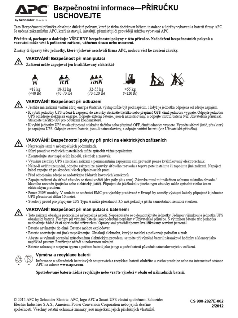 990-2827E Czech | PDF