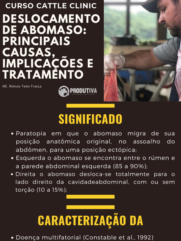 Deslocamento de Abomaso: Causas e Tratamento | PDF