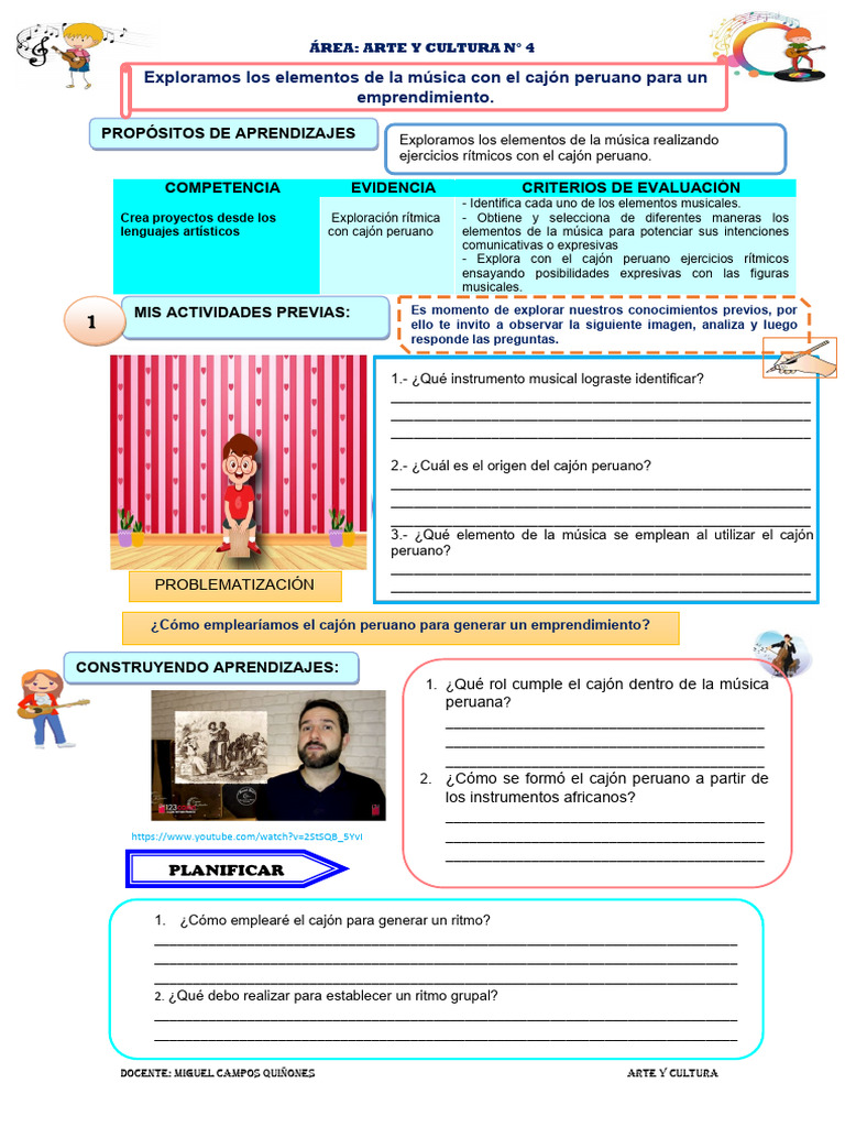 3° y 4° Ficha #4 de Arte | PDF