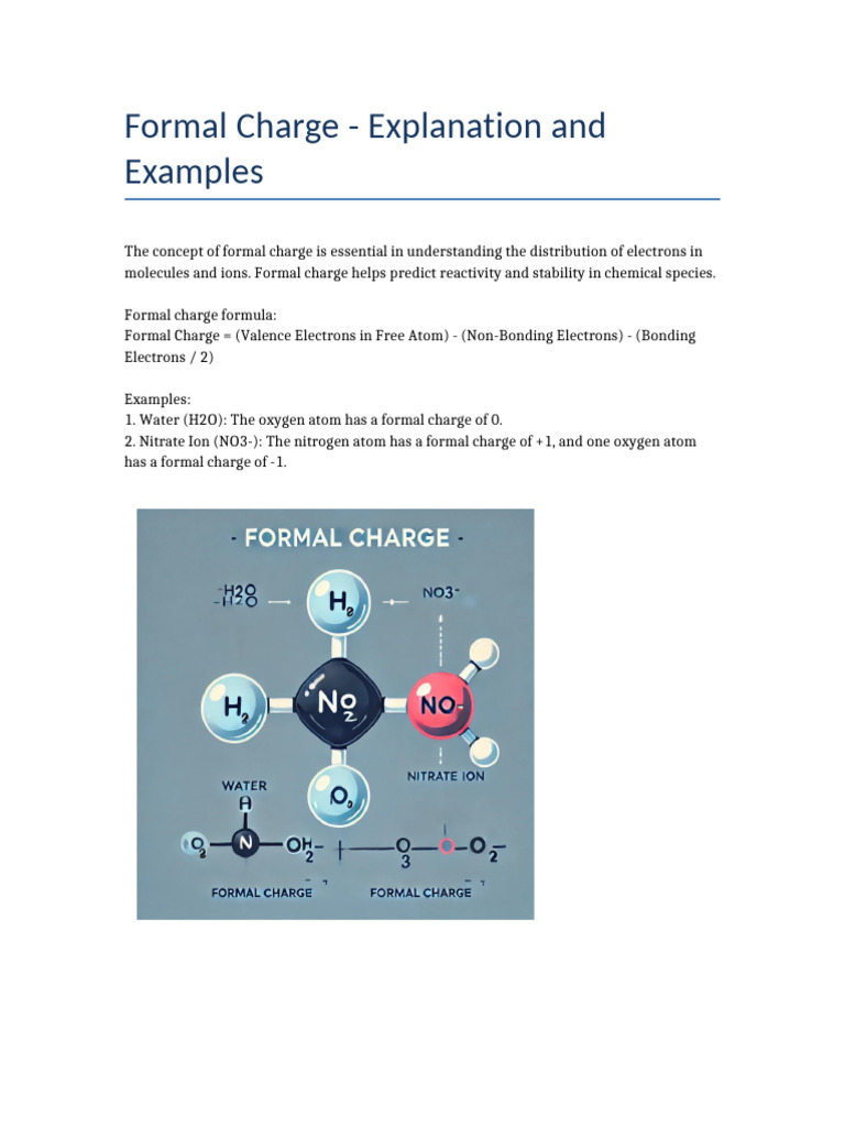 Formal Charge Basics for Chemists | PDF