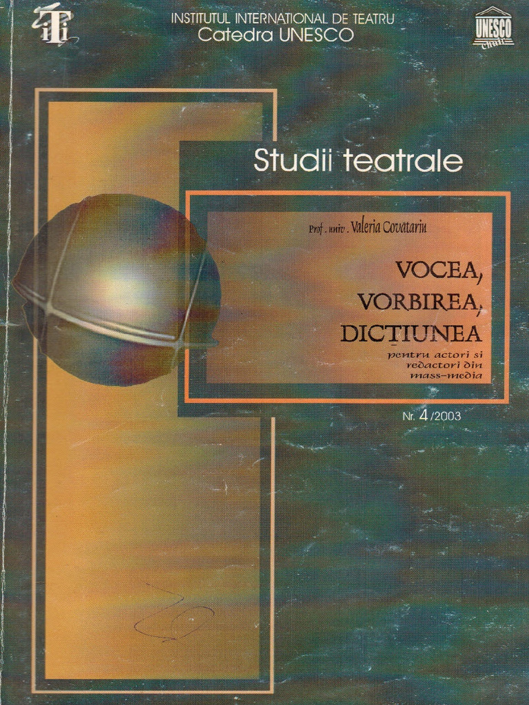 Valeria Covatariu Voce Vorbire Dictie PDF | PDF