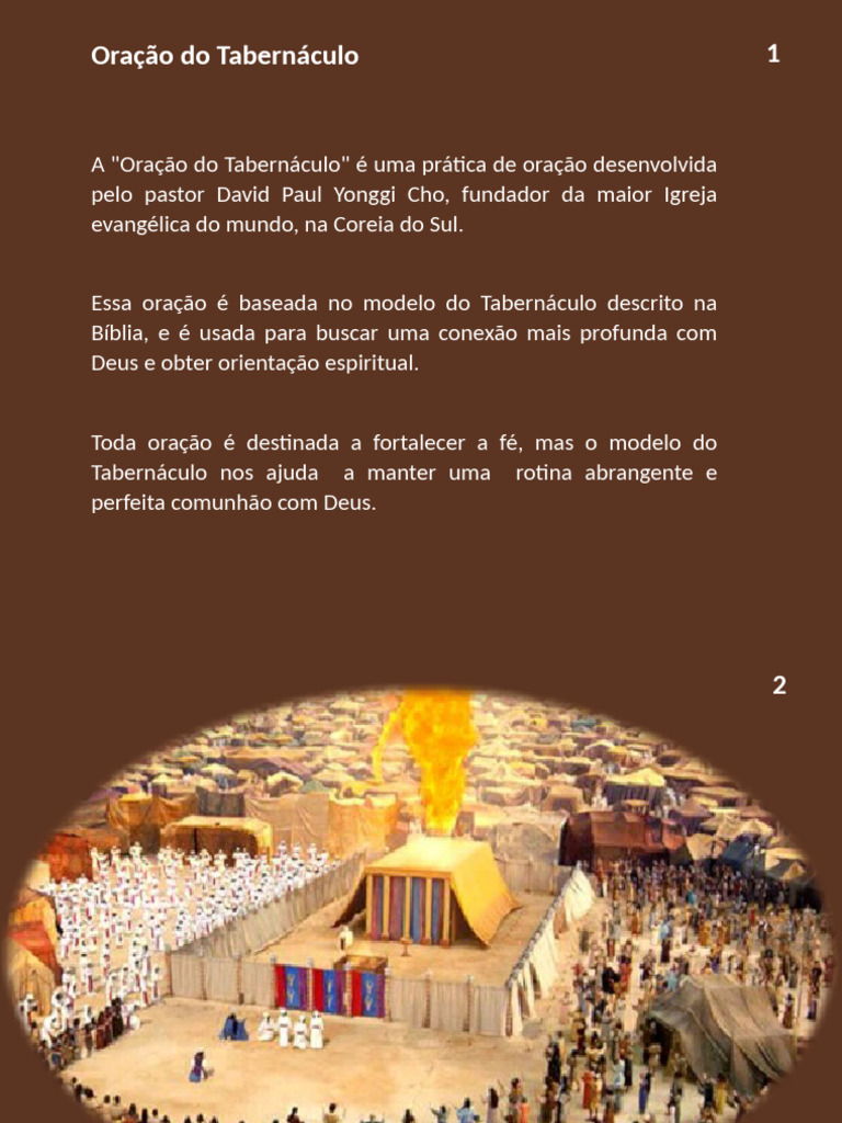 Oracao Tabernaculo 2024 | PDF