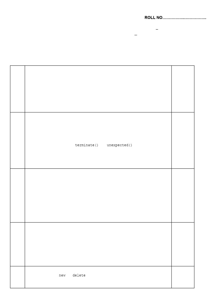 II Year (III Sem) B.Tech. - CS&E Object Oriented Programming | PDF | C++ | Object Oriented ...