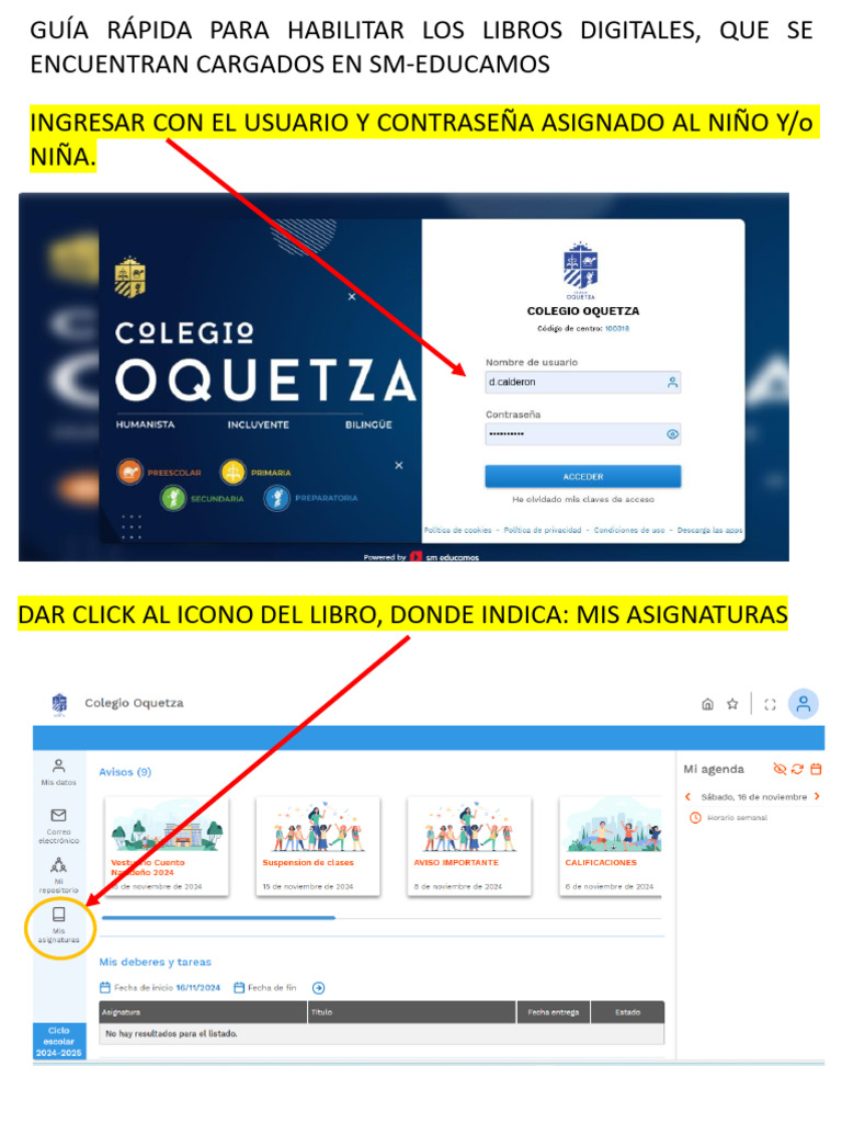 Guia Rapida para Habilitar Libro Digital en SM-EDUCAMOS | PDF