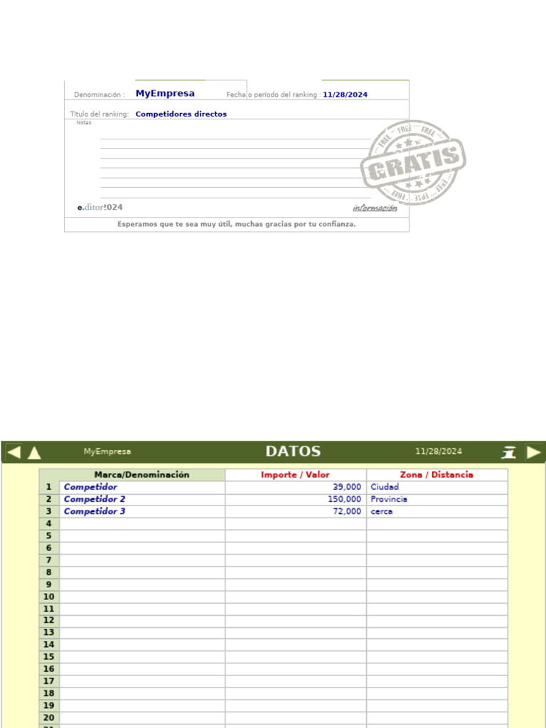 PE237Gv4 Ranking Competidores | PDF