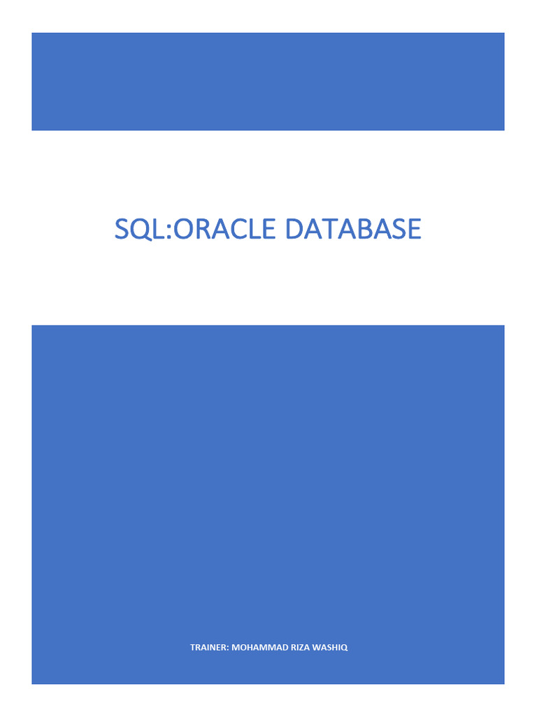 Riza Washiq SQL | PDF | Relational Database | Databases