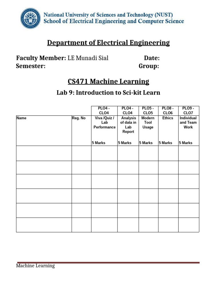 Scikit Learn Lab: Regression & Clustering | PDF | Machine Learning | Regression Analysis