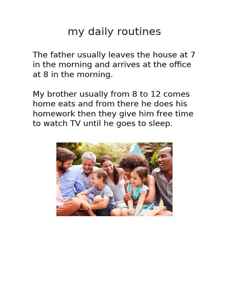 My Daily Routines | PDF