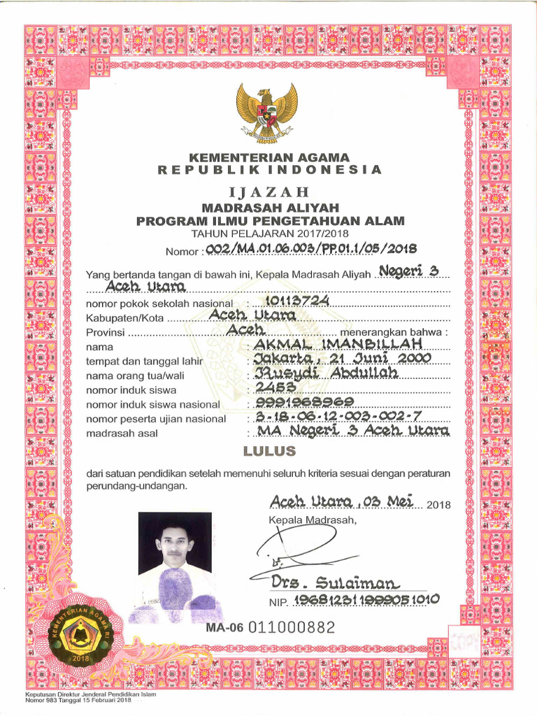 Ijazah Akmal | PDF