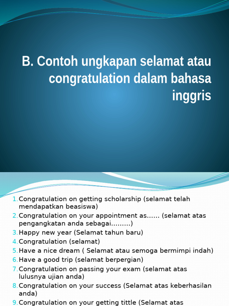 B.ungkapan Selamat Kelas Ix-1-Seri-02-20-21-Hadi | PDF