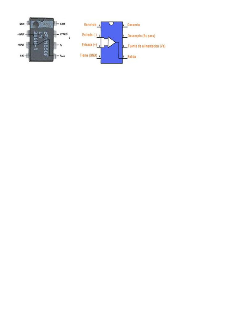 Circuito Integrado Lm386n-1 Amplificador de Sonido | PDF
