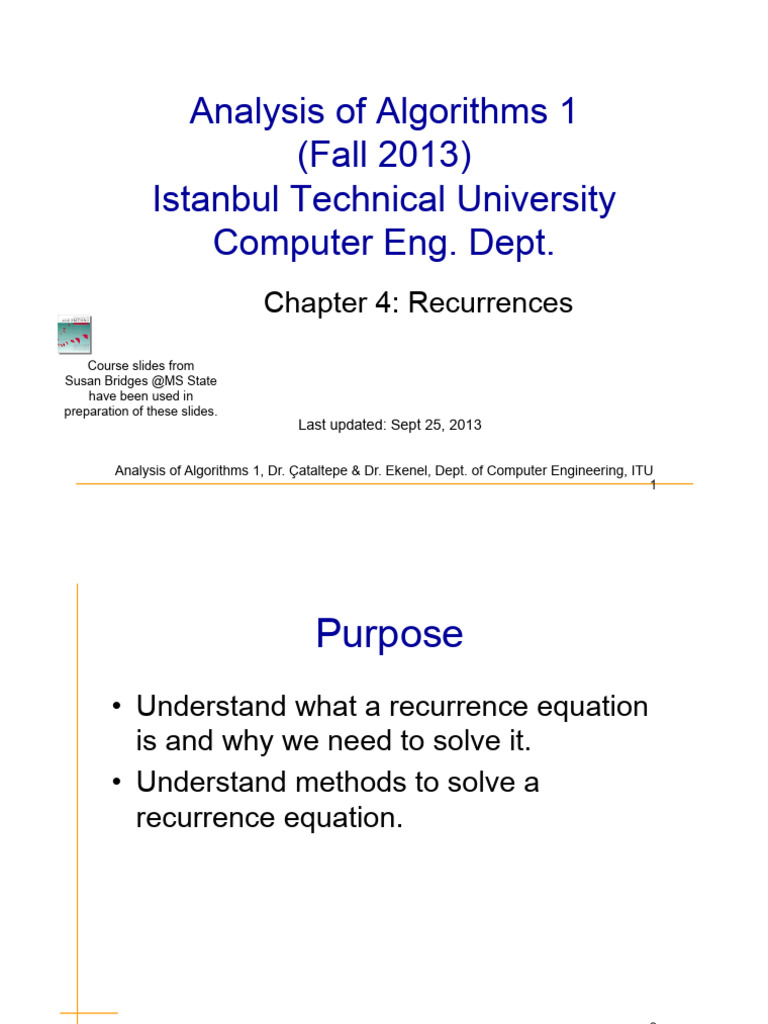 Week3 Ch4 Recurrences Pdf Recurrence Relation Algorithms 7713