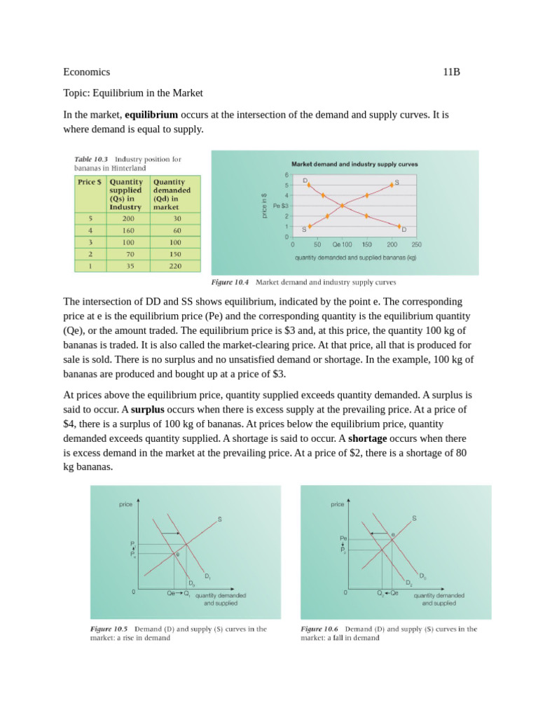 Equilibrium & Elasticity | PDF | Demand | Elasticity (Economics)
