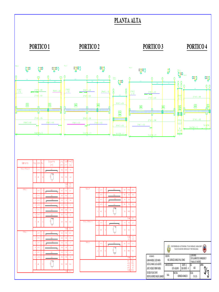 Porticos 1234 Plan Alta | PDF