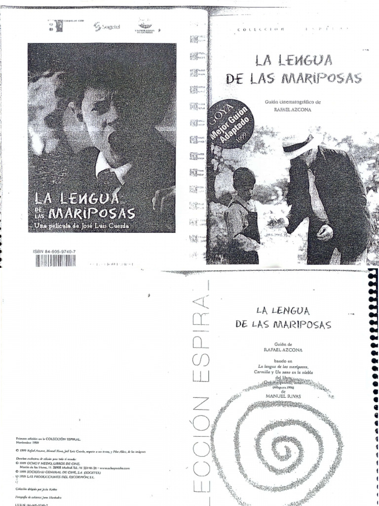 Guión La Lengua de Las Mariposas | PDF