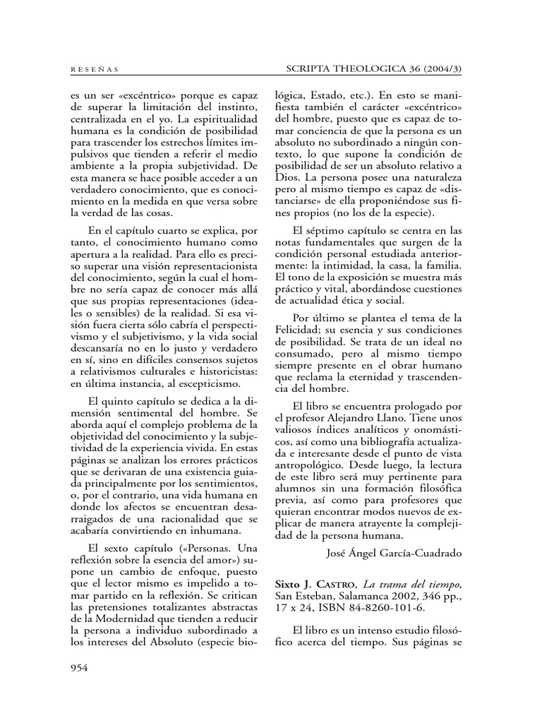 Sixto J CASTRO La Trama Del Tiempo San Esteban Sal | PDF | Conocimiento ...