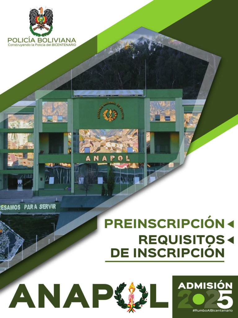 Anapol Requisitos Admision 2025 | PDF | Policía