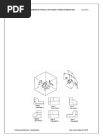 Métodos de Proyección Del Primer y Tercer Diedro | PDF
