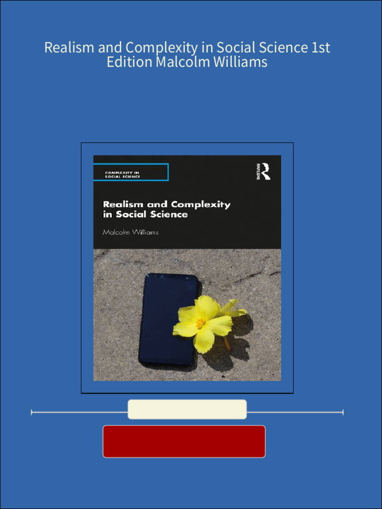 Instant Download Realism and Complexity in Social Science 1st Edition ... Instant Download Realism and Complexity in Social Science 1st Edition ...