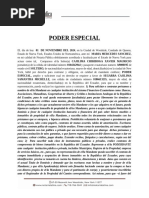 Modelo Minuta Poder Especial | PDF | Bancos | Propiedad