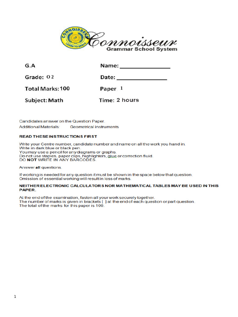 O2 GA Paper 2 (1) Final-1 | PDF