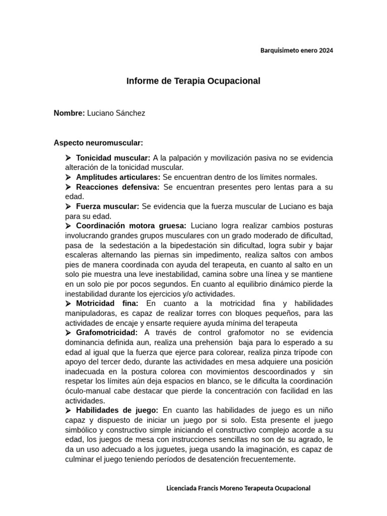 Luciano Sanchez | PDF | Comportamiento | Sentidos